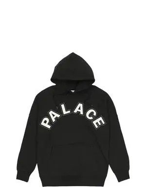 PALACE Cut Out Hooded Sweatshirt - Black