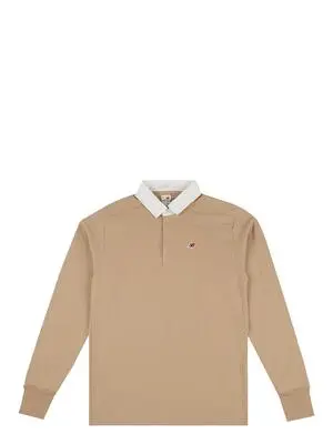 NEW BALANCE Made In Usa Long-sleeve Polo 'incense - Tan