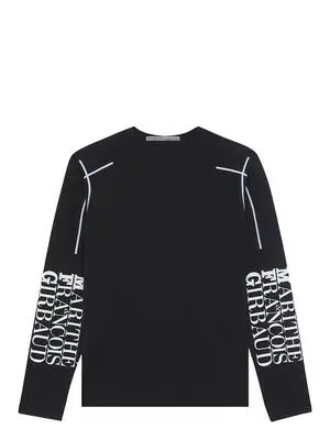 MARITHÉ + FRANÇOIS GIRBAUD Long-sleeve Logo Tee - Black