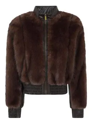 Zimmermann Valiant Faux Fur Jacket - Brown