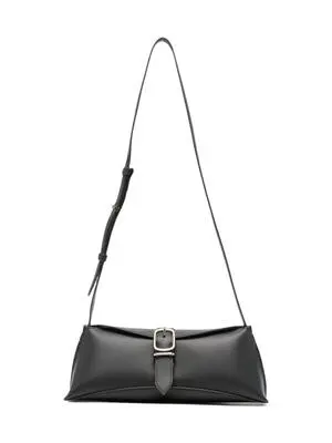 Paul Smith Leather Shoulder Bag With Buckle Detail - Black