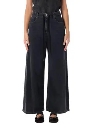 MAISON MARGIELA MM6 Maison Margiela Wide-Leg High-Rise Jeans Nero