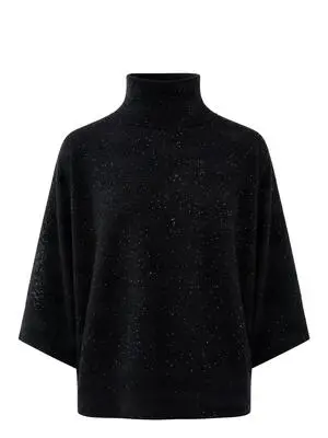 FABIANA FILIPPI FABIANA FILIPPI Oversized Turtleneck Sweater With Speckled Texture