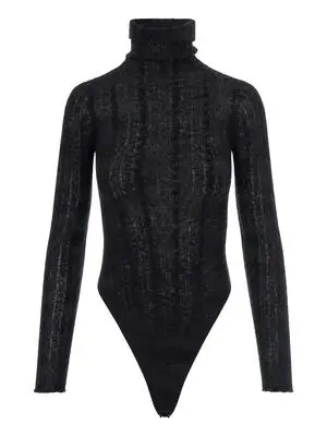 HAIKURE Long Sleeve Turtleneck Bodysuit - Black