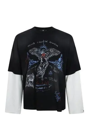 REPRESENT Heavier Than The Heavens Long-sleeve T-shirt For - Nero