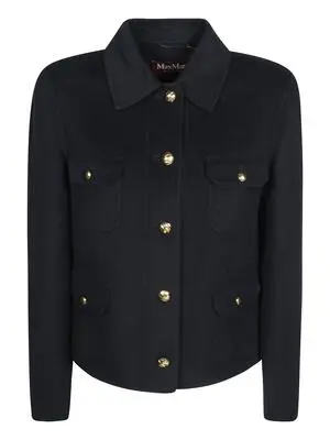 Max Mara MAX MARA STUDIO Tweed-Style Jacket Nero