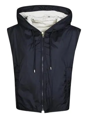 Max Mara Reversible Hooded Gilet Vest - Nero