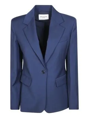 Max Mara MAX MARA WEEKEND Wool Blazer Blu