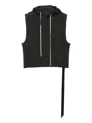 RICK OWENS RICK OWENS DRKSHDW Sleeveless Drawstring Hood Sweatshirt