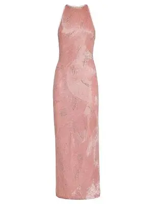 CLIO PEPPIATT Embellished Delphine Gown - Pink