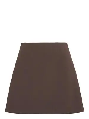 BIRROT Lay 3 A-line Mini Skirt - Brown