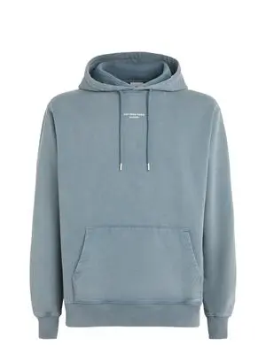 Drole De Monsieur Not From Paris Madame" Cotton Hoodie - Grey