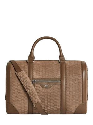 Kith Monogram Suede Traveler Duffle Bag - Java