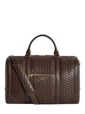 Kith Monogram Smooth Leather Traveler Duffle Bag - Zoom