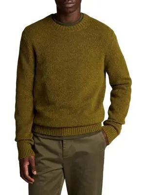 Vince Mottled Marl Crew Neck Sweater - Winter Moss