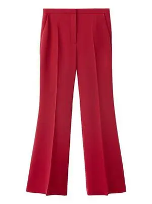 Mango High-waisted Flare Leg Pants - Red