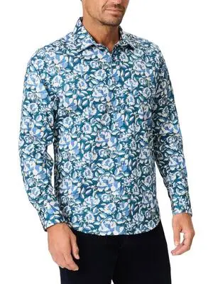 Robert Graham Euclid Long Sleeve Stretch Cotton Shirt - Multi