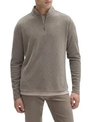 Robert Barakett Avila Quarter Zip Pullover - Sequoia