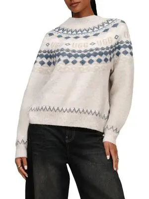 UGG Braylee Mock Neck Sweater - Grey Heather Multi