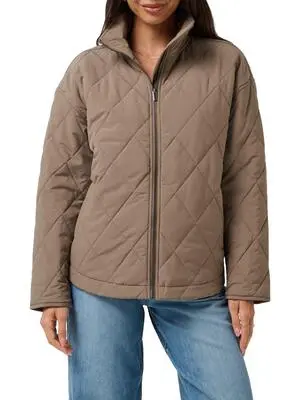 Travis Mathew Quilted Puffer Jacket - Walnut