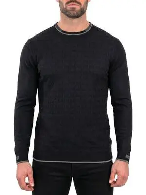 MACEOO Maceoo Textured Crewneck Sweater Grey