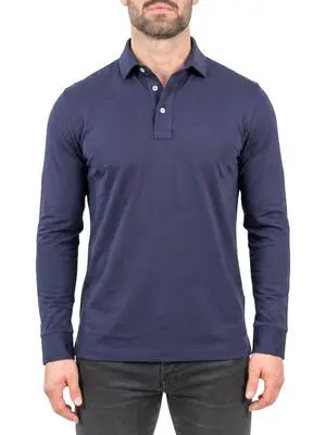 MACEOO Rissa Polo Top - Blue