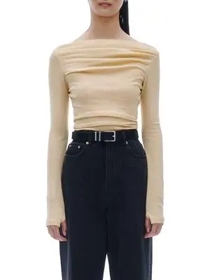 Nude Lucy Ziel Off Shoulder Top - Chamomile