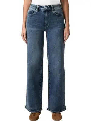 Paige Vanessa High Waist Wide Leg Jeans - Bowery