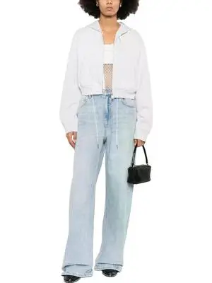 Alexander Wang Alexander Wang Drawstring Wide-Leg Jeans Blue