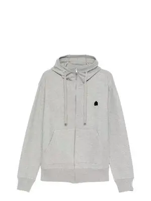 DOVER STREET MARKET Marl-effect Drawstring Hoodie - Grey