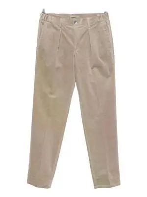 PROFUOMO Pleated Corduroy Trousers - Neutrals
