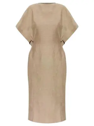 Jacquemus Back-slit Midi Dress - Neutrals