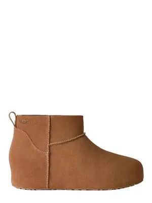 UGG Classic Mini Enwrap Suede Ankle Boots - Brown