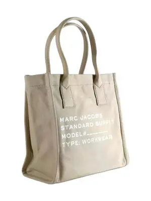 MARC JACOBS Marc Jacobs Logo Print Cotton Tote Bag