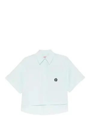 Kenzo Boke Flower Cropped Shirt - Blue