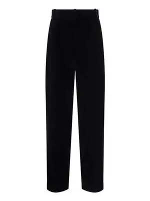 GIORGIO ARMANI Giorgio Armani Velvet Straight-Leg Trousers