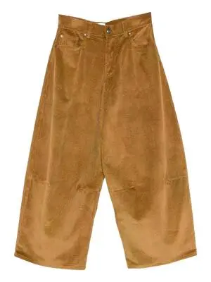 Paul Smith Corduroy Wide-leg Trousers - Brown