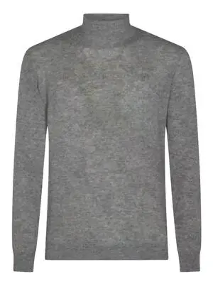 Altea Roll-neck Knitted Sweater - Grey