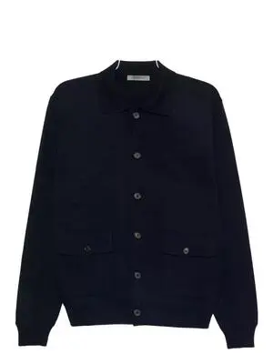 Corneliani Button-up Flap-pocket Cardigan - Blue