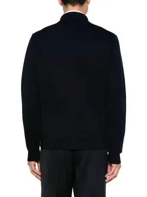 Corneliani Corneliani Button-Up Flap-Pocket Cardigan Blue