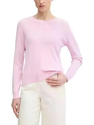 BENETTON Round Neck Long Sleeve Sweater - Pink