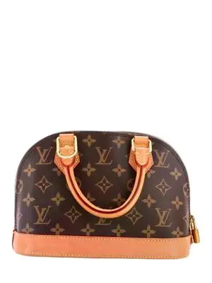 LOUIS VUITTON Alma Handbag Monogram Canvas Bb - Brown
