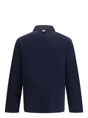 Thom Browne Colorblock 4-bar Rugby Polo Shirt - Grey