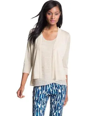 NIC+ZOE Oceanside' Cardigan - Sandshell
