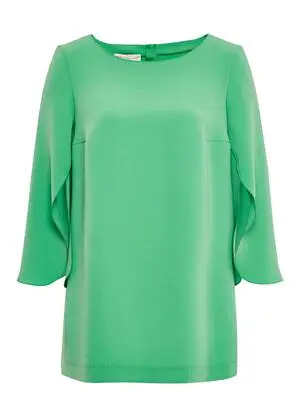 MAISON COMMON Tunic With 3/4 Sleeves - Green
