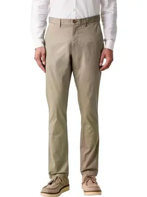 Michael Kors Cotton-blend Chino Trousers With A Slim Fit - Neutrals