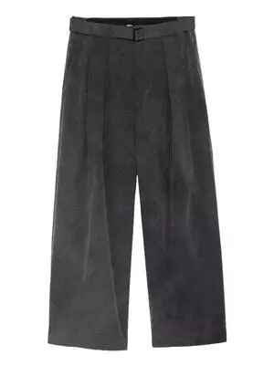 JUUN.J Pleated Belted Trousers - Grey