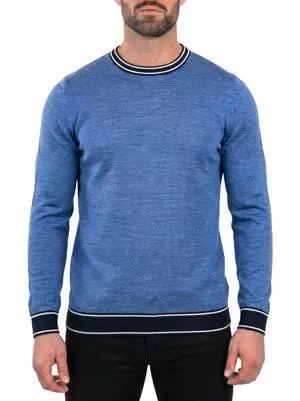 MACEOO Merino Wool Crewneck Sweater - Grey