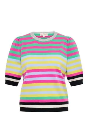 MAISON COMMON Striped Wool/cashmere Blend Pullover - Multicolour