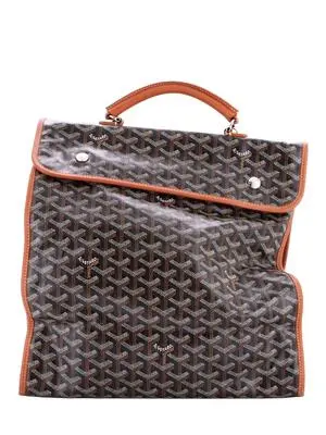Goyard Saint Leger Briefcase Backpack Coated Canvas - Brown